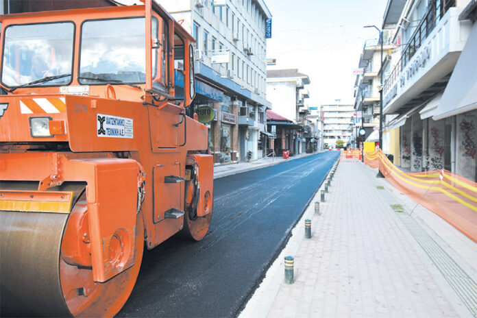 Ολοκληρώνεται η ασφαλτόστρωση της οδού Υψηλάντου - ΝΕΟΣ ΑΓΩΝ